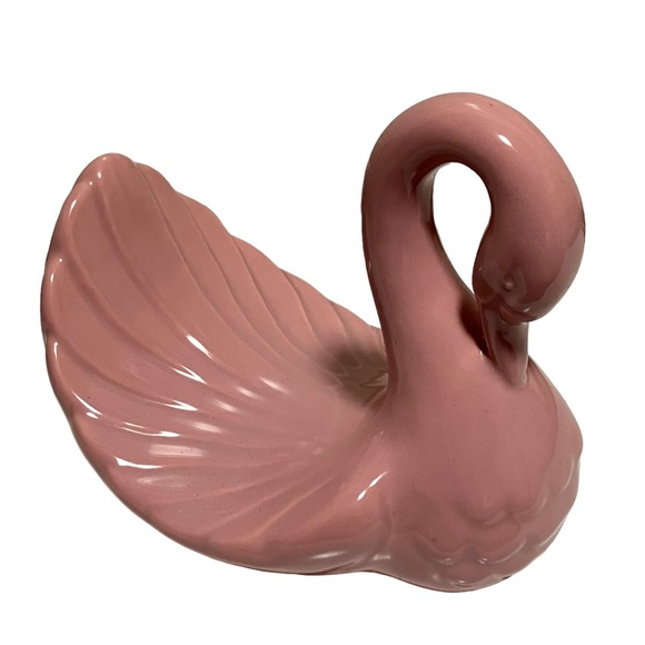 Vintage | Accents | Vintage Rose Pink Swan Andre Richard Soap Trinket Candy Dish Tray Bath Japan ...